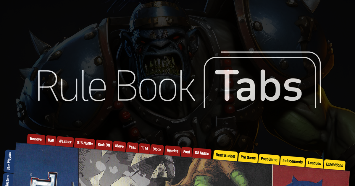 Rule Book Tabs - High Quality Tabs for Easy Game Reference